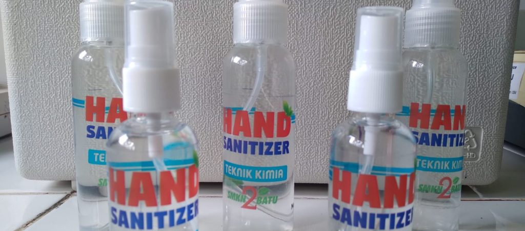 HAND SANITIZER PRODUK SMKN 2 BATU LUDES - SMK NEGERI 2 BATU